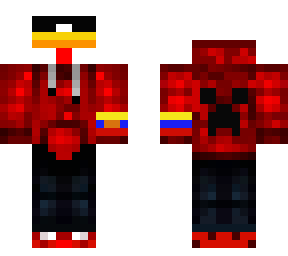pollo con bandera de ecuador 2.0 | Minecraft Skin