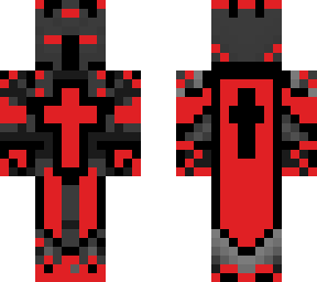 Red and Black Knight | Minecraft Skin