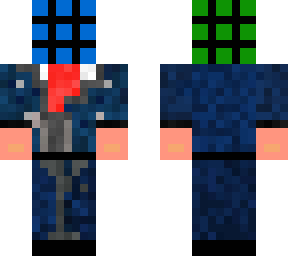 rubix cube with suit | Minecraft Skin
