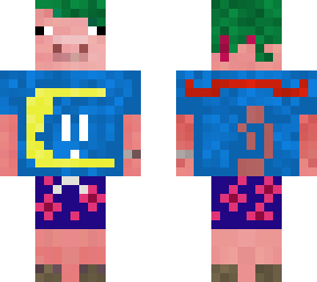 Cheeks' Pig Pool Party Skin | Minecraft Skin
