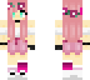 Cute pink girl | Minecraft Skin