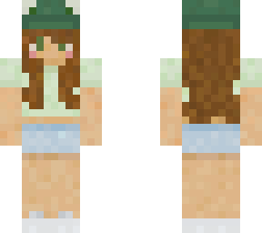 frog hat girl | Minecraft Skin