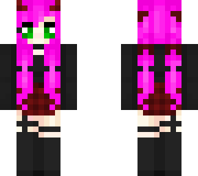 hot pink girl | Minecraft Skin