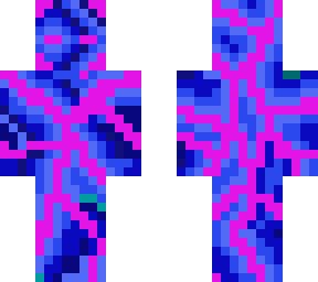 magenta and blue lightning herobrine | Minecraft Skin