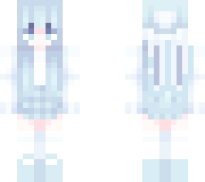 pastel blue girl | Minecraft Skin