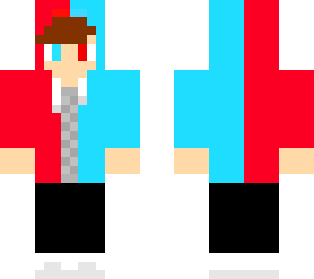red and blue boy | Minecraft Skin