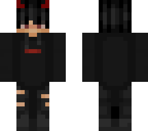 Black devils horn | Minecraft Skin