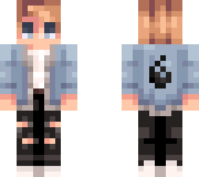 Cool Guy In A Denim Jacket | Minecraft Skin