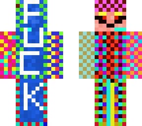 rainbow hacker | Minecraft Skins