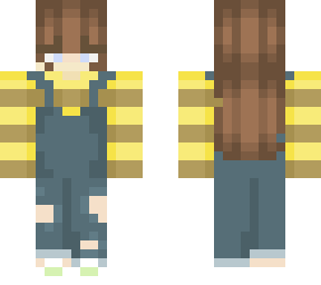 Girl with bee sweater | Minecraft Skin