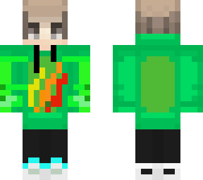Haydenplayz wearing preston fire merch | Minecraft Skin
