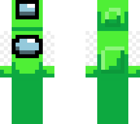Lime crewmate and kid crewmate (Among us) | Minecraft Skin