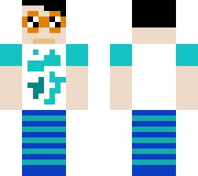 blue nerd | Minecraft Skin