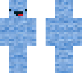 Derpy Face Light Blue Wool | Minecraft Skin