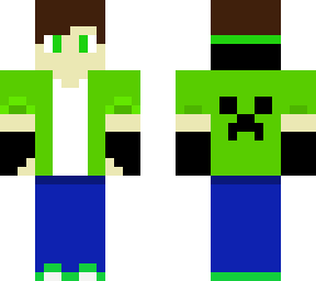 Green gamer v2 | Minecraft Skin