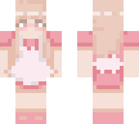 Pink maid girl | Minecraft Skin