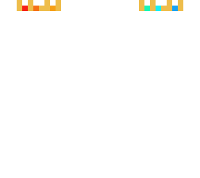 rainbow crown template | Minecraft Skin