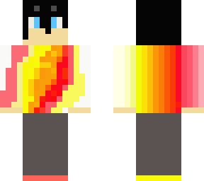 Teenage Preston fire merch | Minecraft Skin