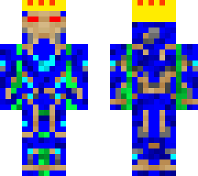 Blue Iron Man | Minecraft Skin