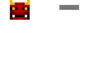 Demon mask template | Minecraft Skin