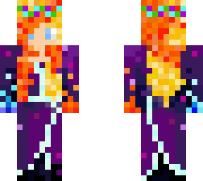 Female Fire Wizard Minecraft Skins