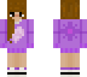 just a cute purple girl | Minecraft Skin