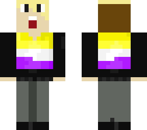 Non binary pride | Minecraft Skin