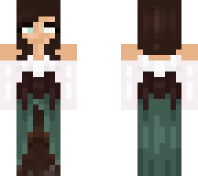 Satyr W/ Dress, Corset & Scars | Minecraft Skin