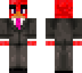 Suited cardinal | Minecraft Skin