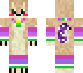 Clear fennec fox | Minecraft Skin