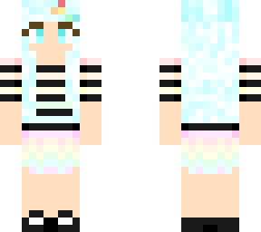 Rainbow Strip Clothes Minecraft Skins