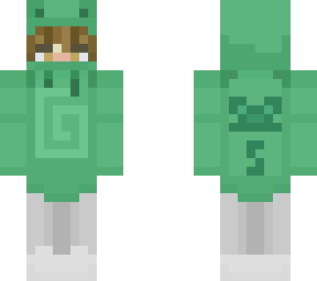 karl jacobs female frog hoodie | Minecraft Skin