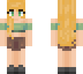Long haired Alex (not mine edited) | Minecraft Skin