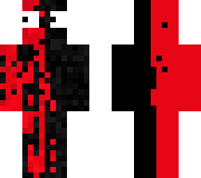 red and black | Minecraft Skin