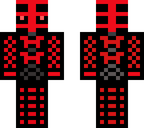 Red,Black Demon | Minecraft Skin