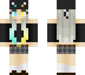 Black cat hat | Minecraft Skin