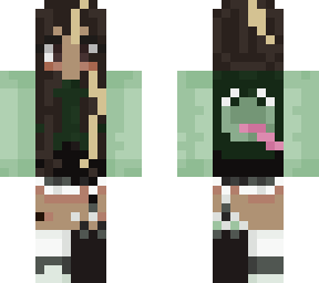 mixed frog girl | Minecraft Skins