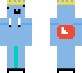 Blue Blob King | Minecraft Skin