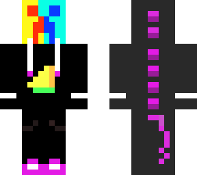 creeper con espinas de dragn atras | Minecraft Skin