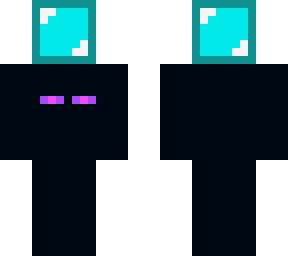 enderman holding diamond block | Minecraft Skin