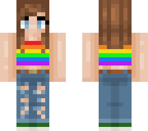 pride tube top | Minecraft Skin