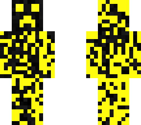 Yellow Lava/Lightning Creeper | Minecraft Skin