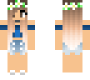 crop top girl with shorts | Minecraft Skin