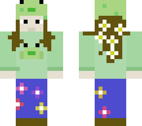 Cute frog girl | Minecraft Skin