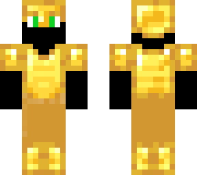 gold armour | Minecraft Skin