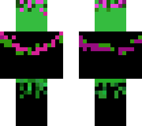 green head with hawaii outer layer | Minecraft Skin