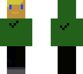 human skin with green jumper | Minecraft Skin