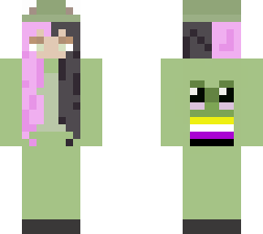 non binary frog | Minecraft Skin