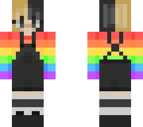 Pride Split-Dyed Hair Skin! | Minecraft Skin