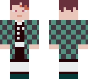 tanjiro kamado from the anime manga demon slayer | Minecraft Skins